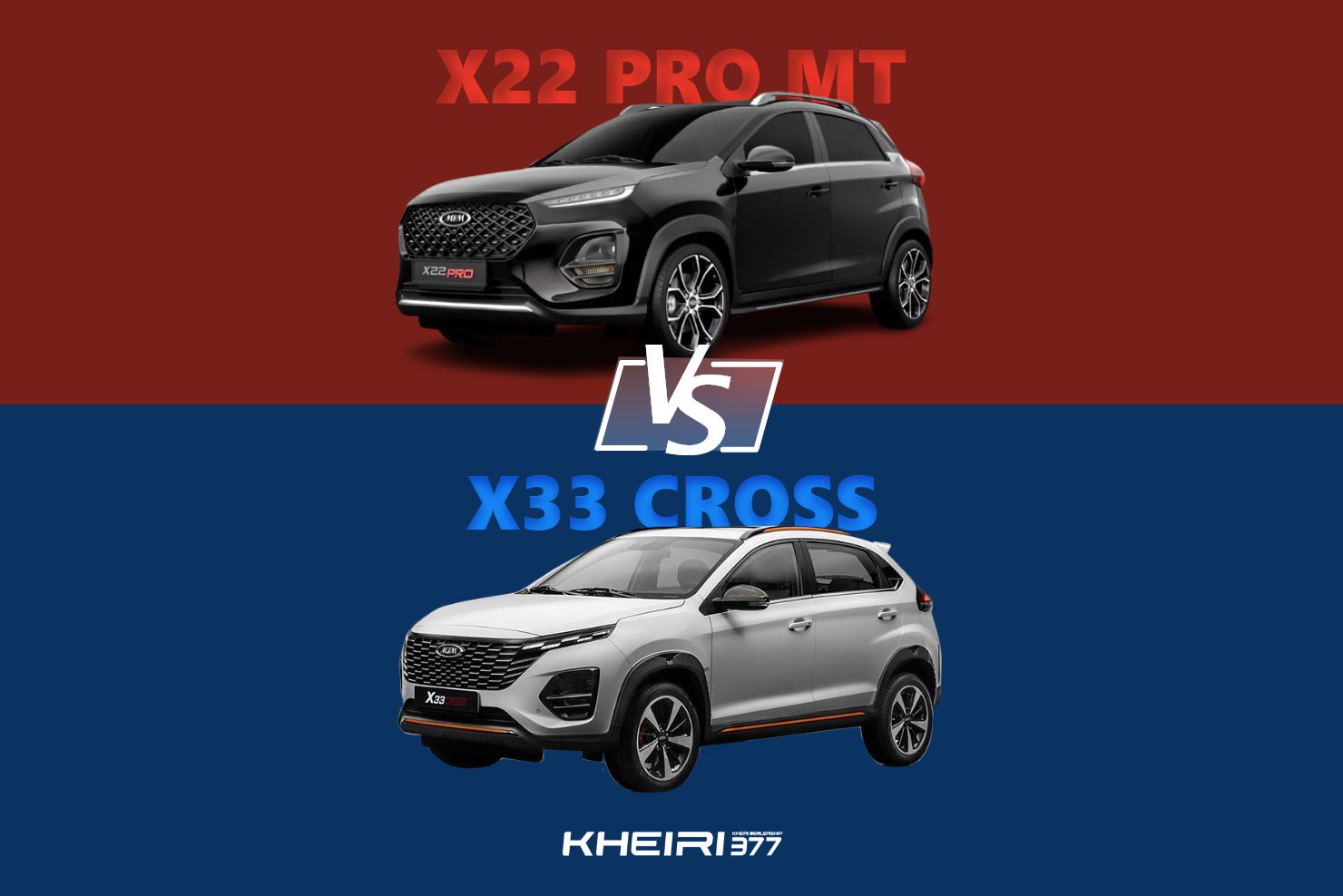 بررسی و مقایسه خودروی MVM X22 Pro MT و X33 Cross - نمایندگی ام وی ام ...